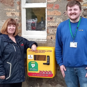 Life-saving defibrillator installed outside Shire office | Scottish ...