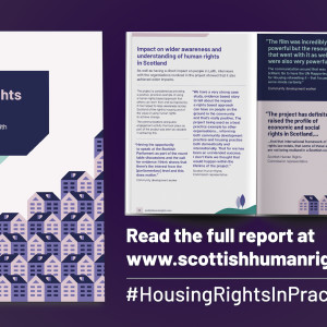 Leith housing rights pilot report launched by Scottish Human Rights ...