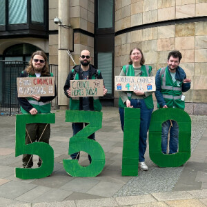 Living Rent members walk in protest of Edinburgh’s temporary ...