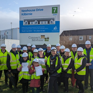 Work officially begins on affordable modular homes in Garnock Valley ...
